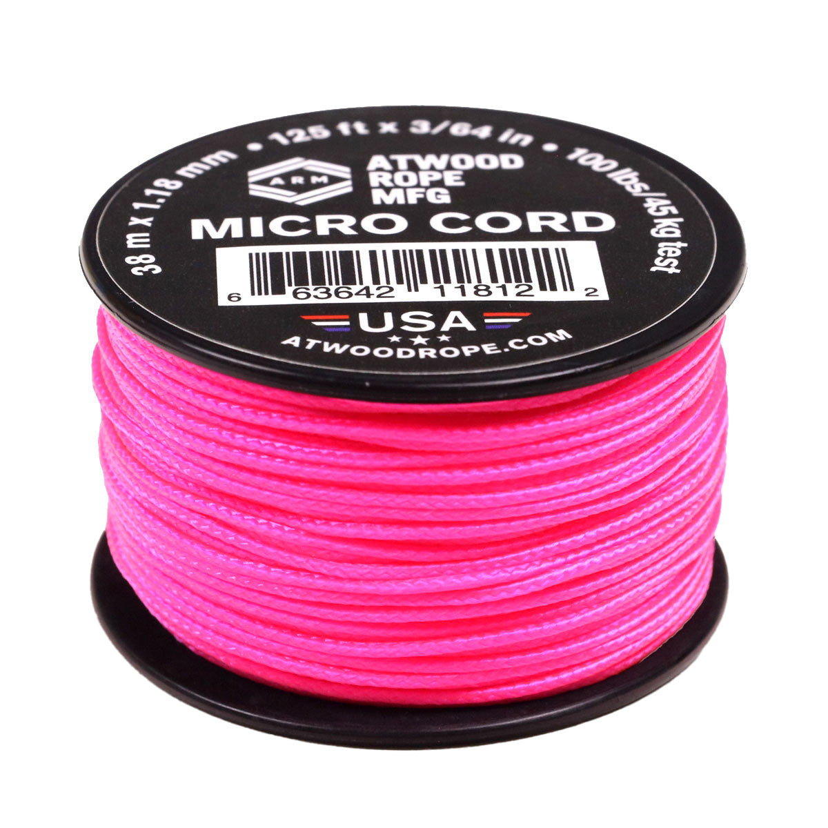 1.18mm Micro Cord - Hot Pink – Atwood Rope MFG