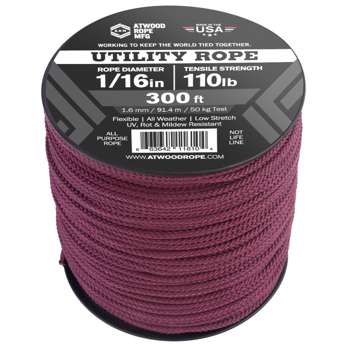 1/16 - Raspberry – Atwood Rope MFG