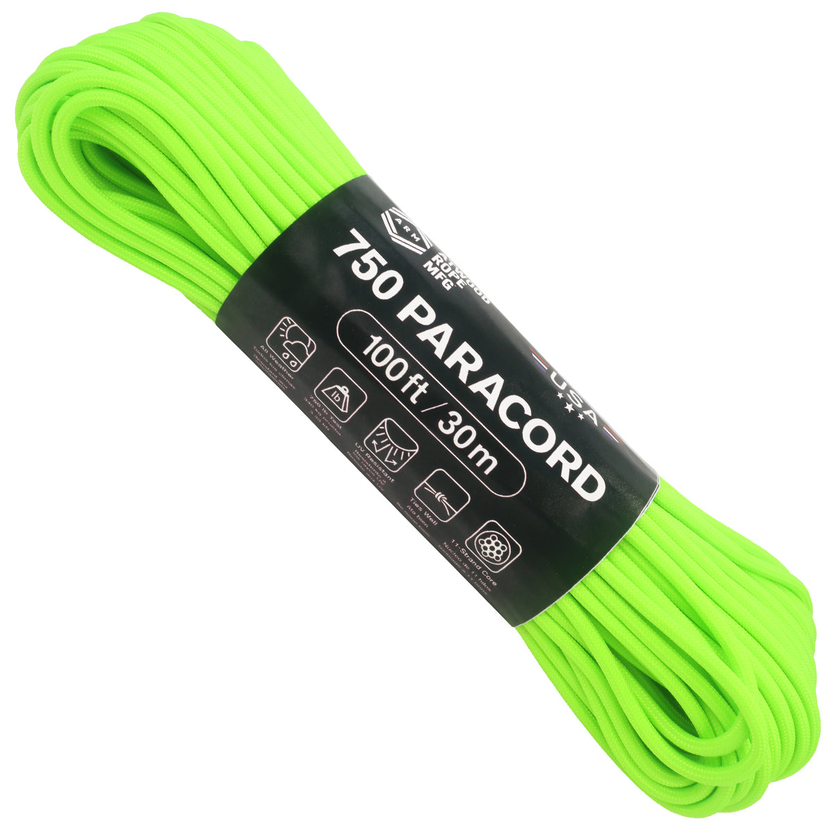 750 Paracord - Neon Green – Atwood Rope MFG