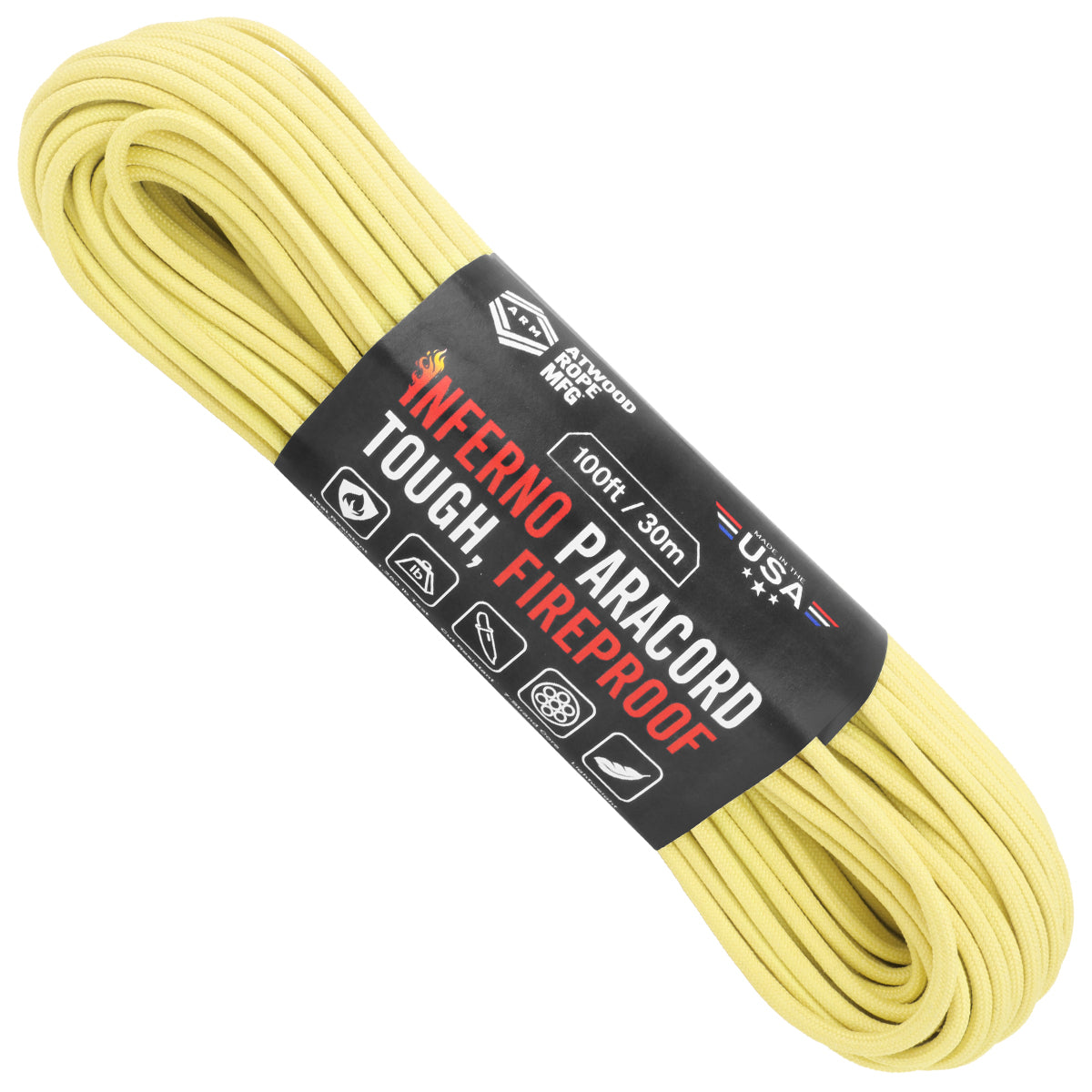 Paracord Aramid Kevlar Yellow Atwood Rope – Atwood Rope MFG