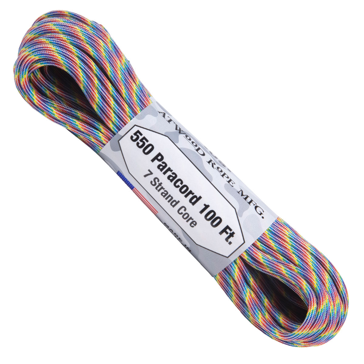550 Paracord - Rainbow Stripes – Atwood Rope MFG